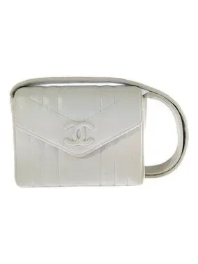 CHANEL | Bags | Chanel Geki Vertical Stitching Cc Logo Shoulder Bag ...